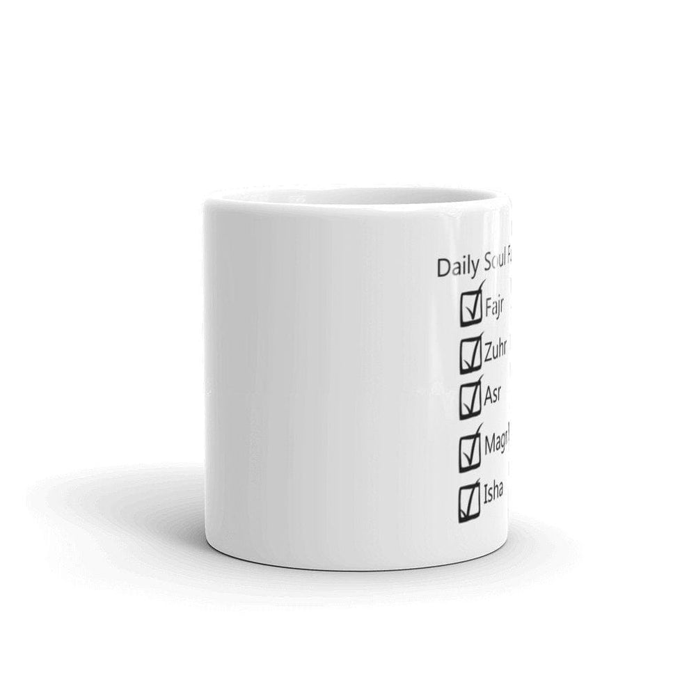 Daily Soul Fuel Checklist Mug, Daily Salah checklist mug,Salah Mug ...